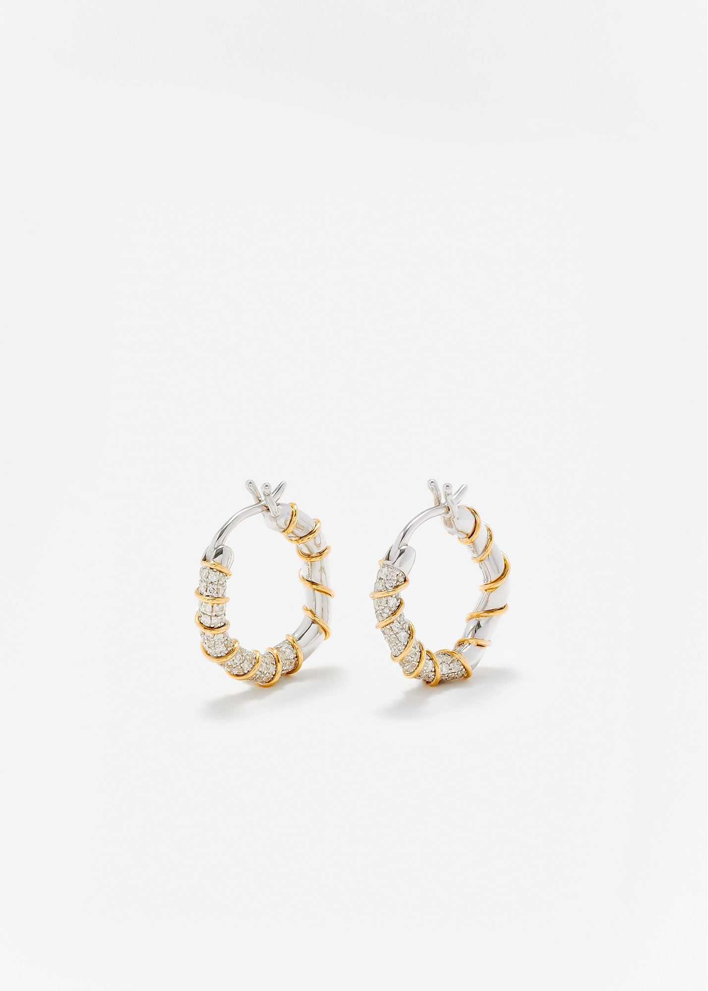 Alliance Mini Torsade - Rainbow enamel, diamonds and yellow gold ...