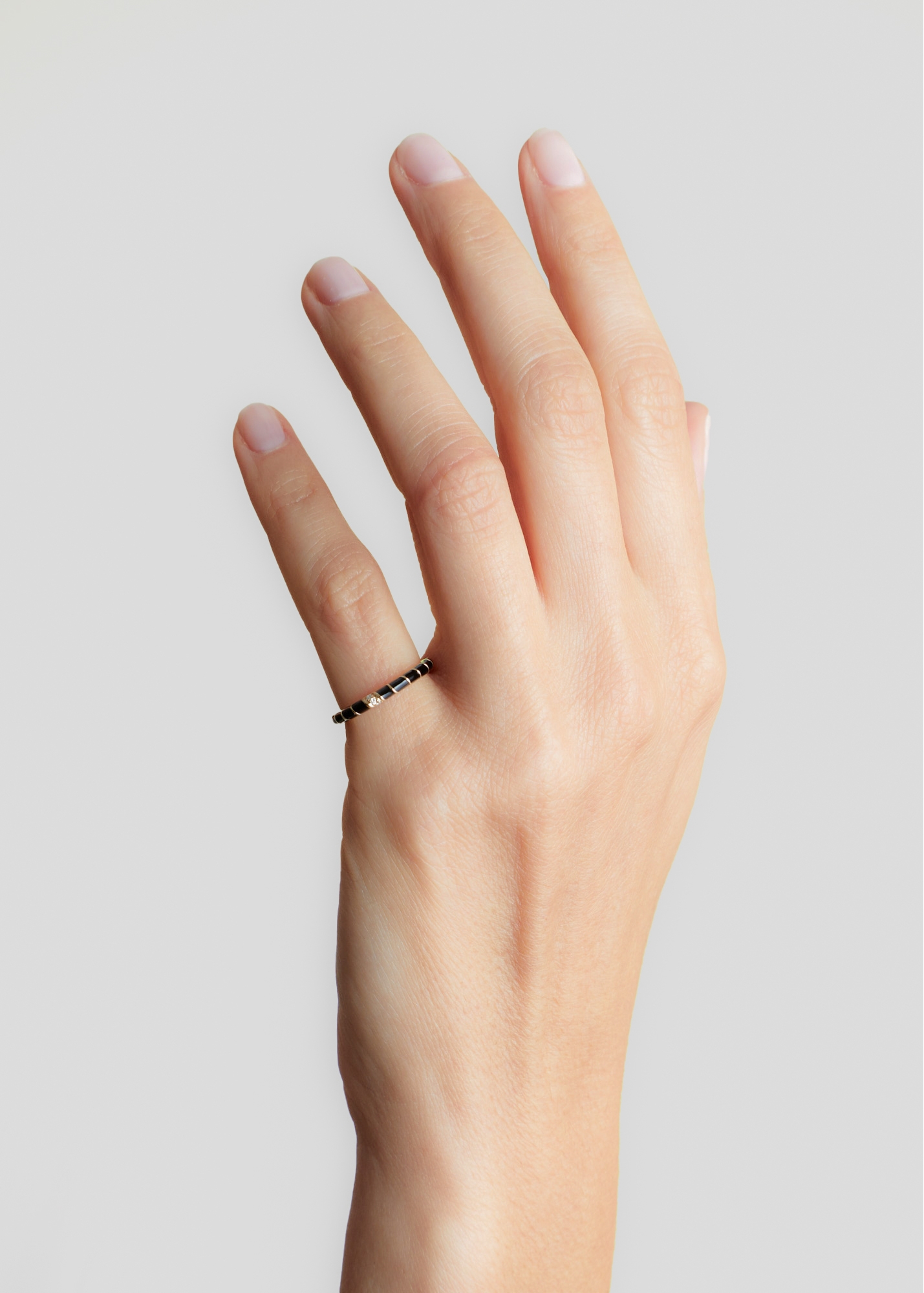 Alliance Mini Torsade - Rainbow enamel, diamonds and yellow gold ...