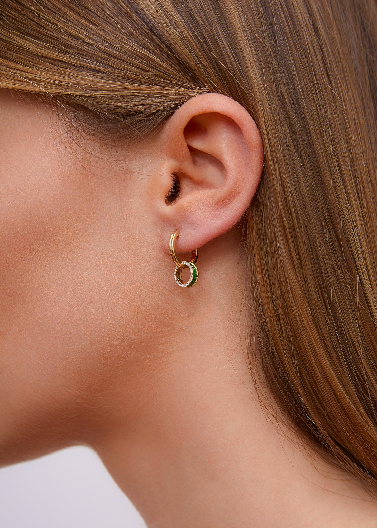 Earrings Mini Bouées Gold - Yellow gold - Yvonne Léon