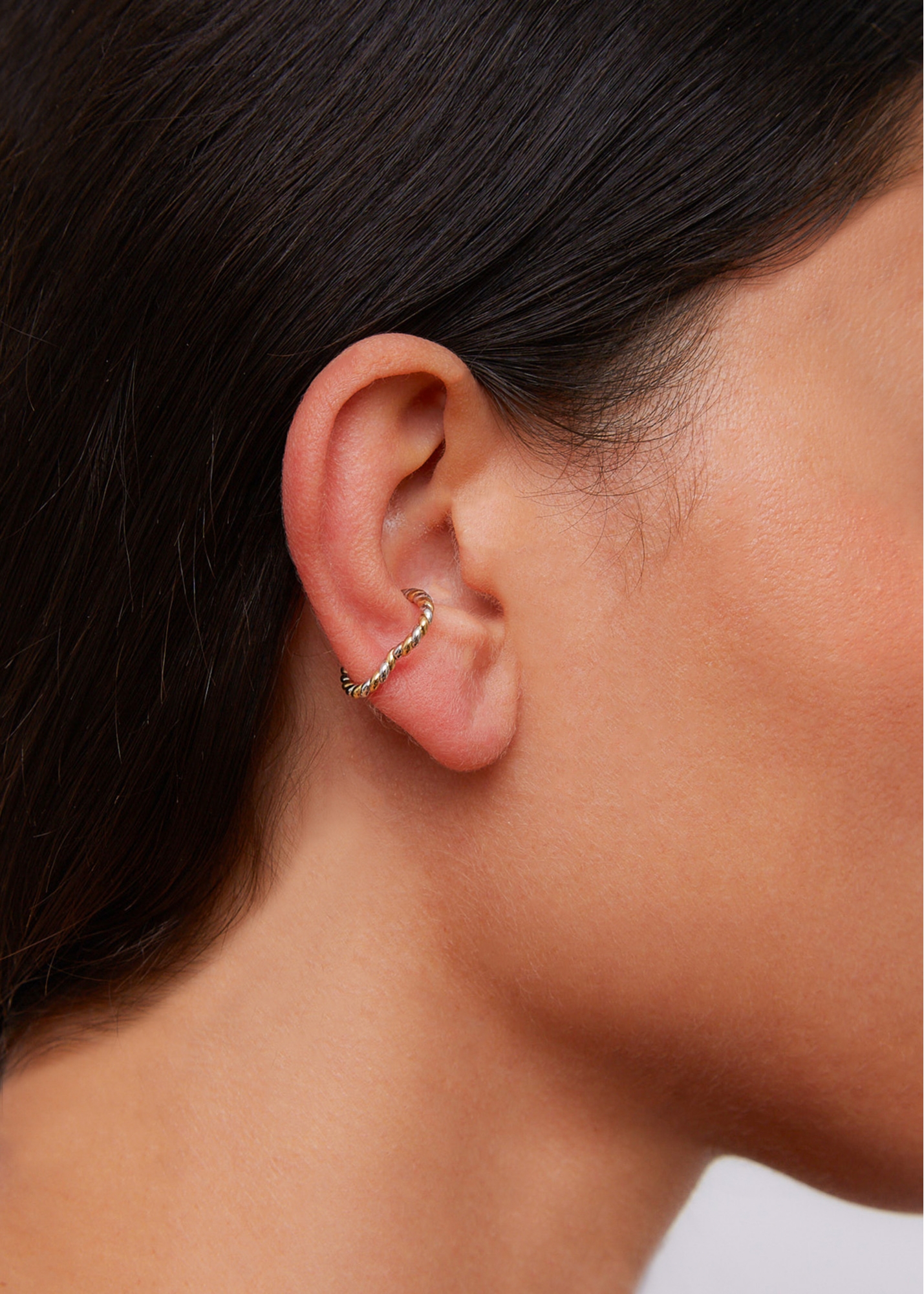 Bracelet Jonc Coeur Full Diamants PM - Grey diamonds and white gold ...