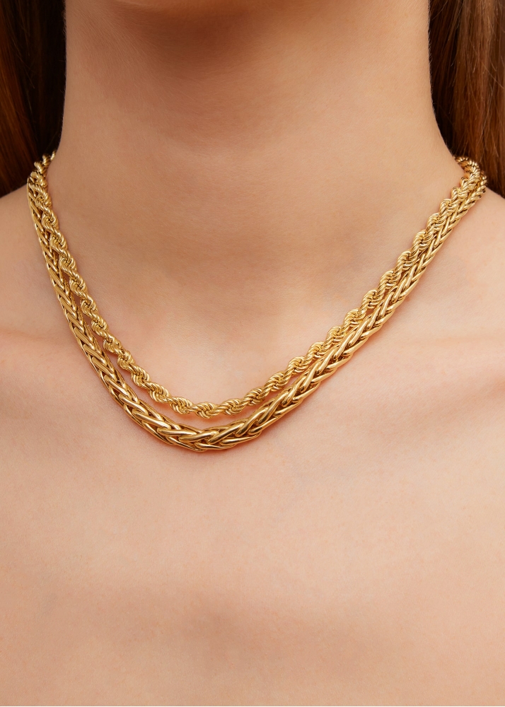 Earrings Twistées Diamants - Diamonds and yellow gold - Yvonne Léon