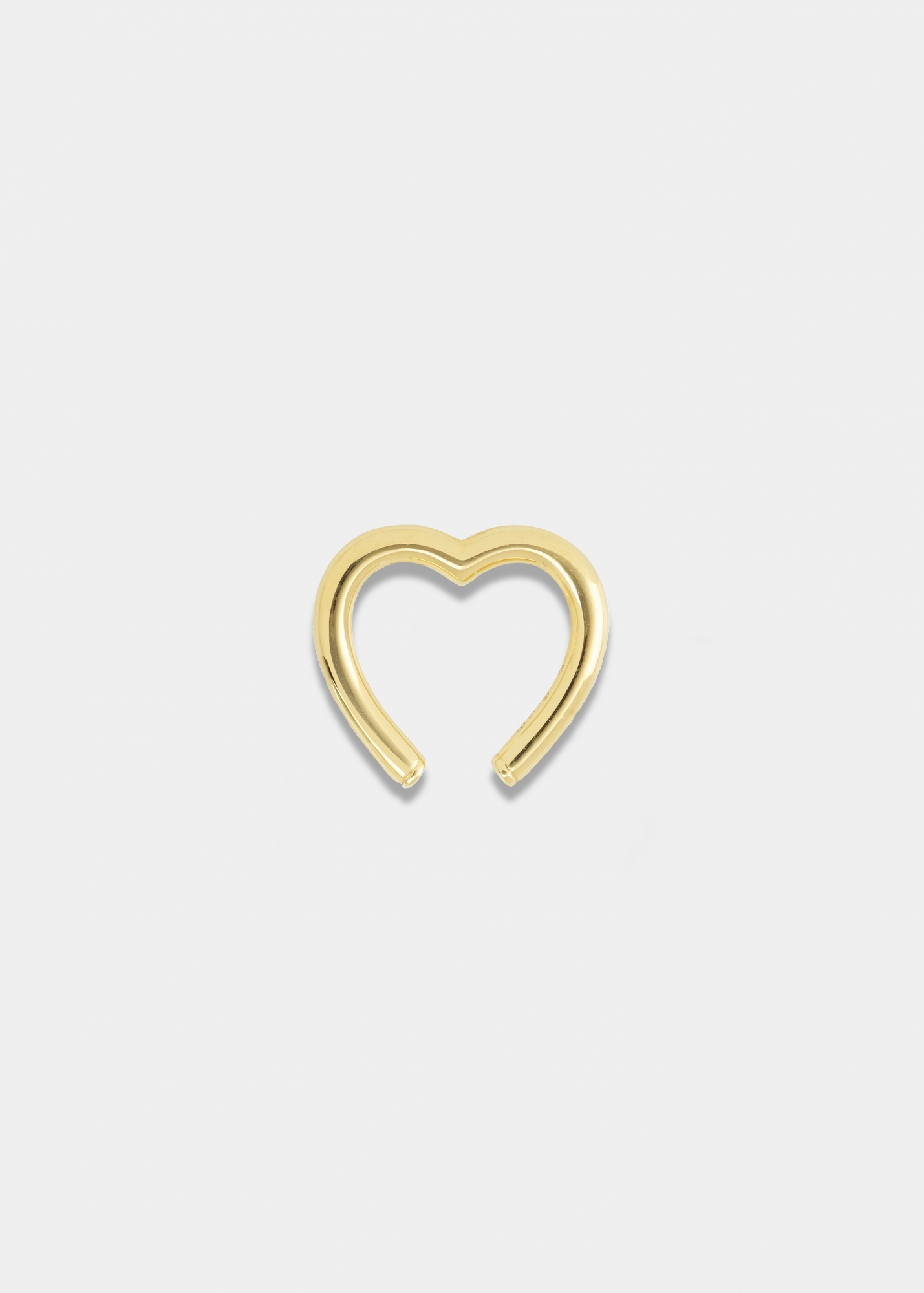 Bracelet Jonc Coeur Lisse - Yellow gold - Yvonne Léon