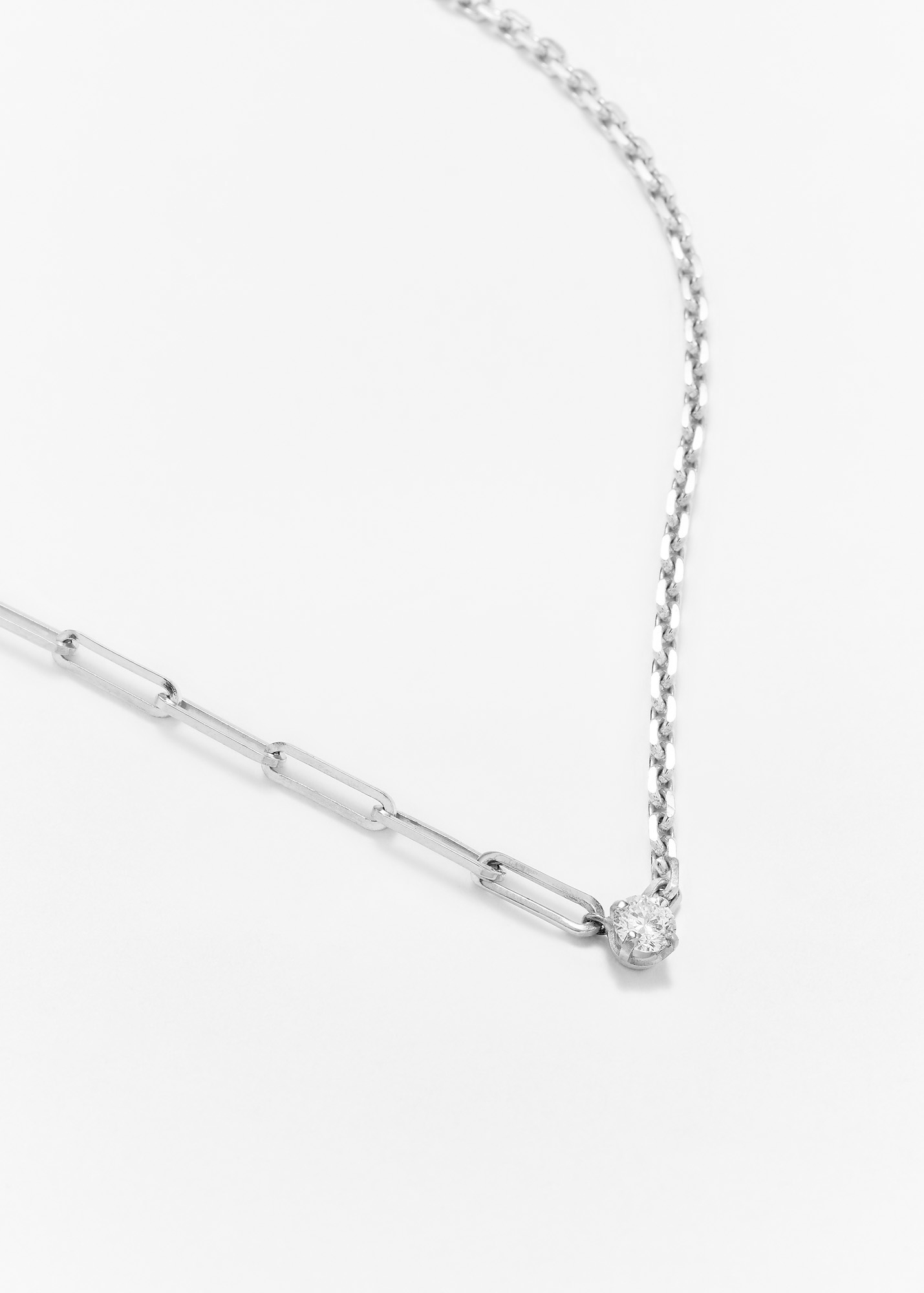 Ring Solitaire Poire - Diamond, yellow gold and white gold - Yvonne Léon